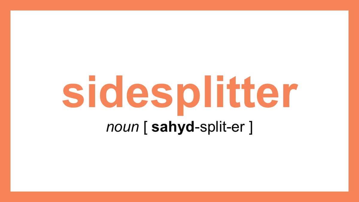 Word of the Day - sidesplitter | Dictionary.com