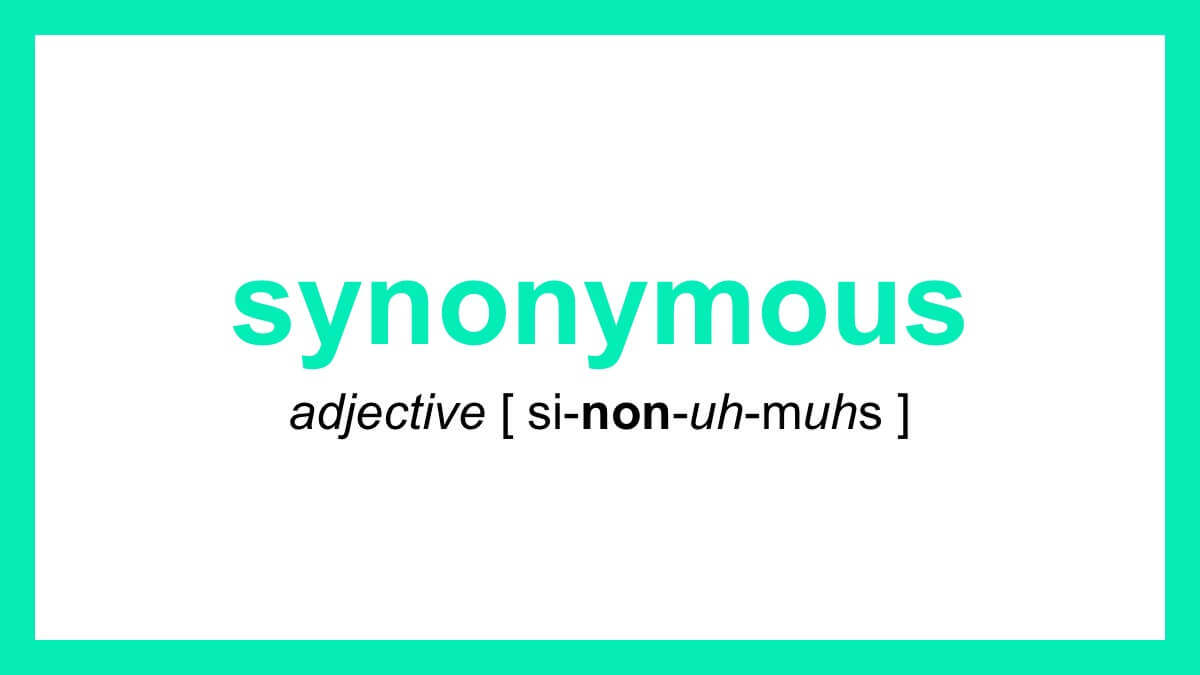 Synonymous Synonymous