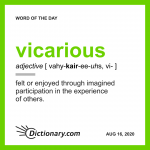 Vicarious Definition For Kids