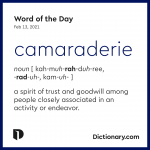 Camaraderie Definition