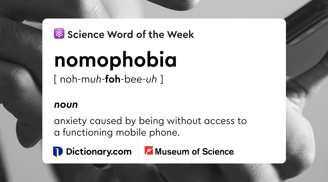 Word of the Day - nomophobia | Dictionary.com