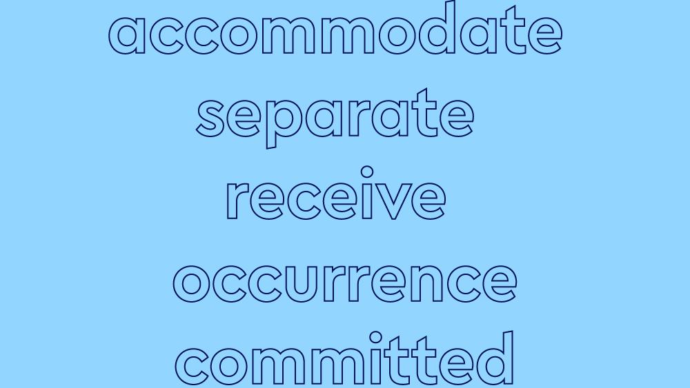 1000 Commonly Misspelled Words List 100 Most Commonly Misspelled Words