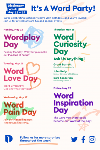 Dictionary Week: It's A Word Party, And You're Invited!