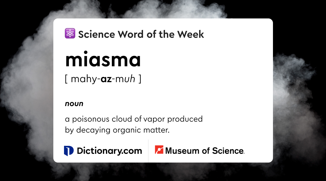Word of the Day - miasma | Dictionary.com